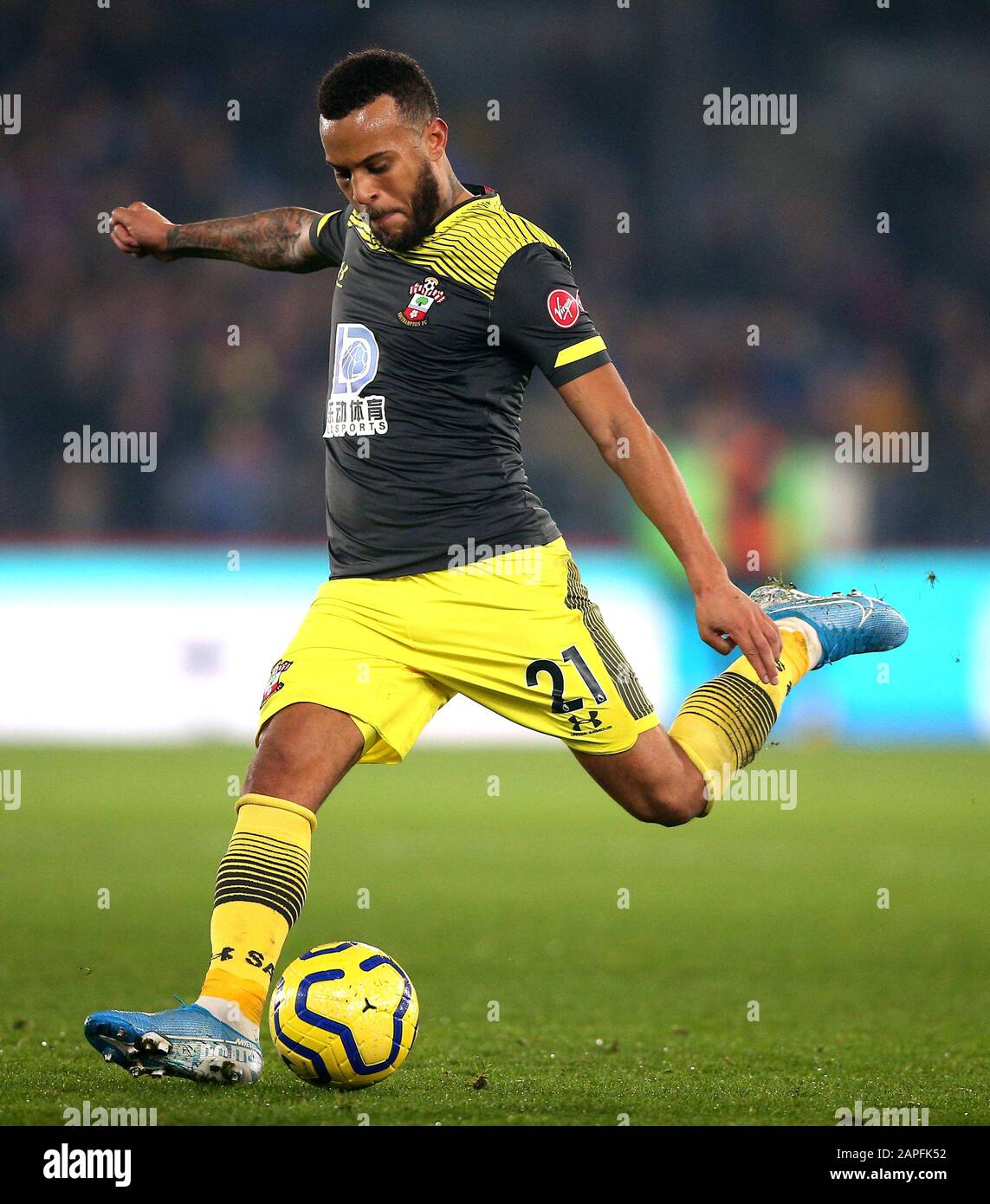 Southampton's Ryan Bertrand in action during the Premier League match ...