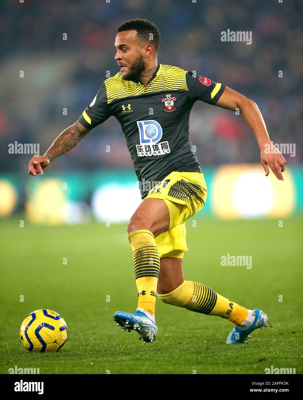 Southampton's Ryan Bertrand in action during the Premier League match ...