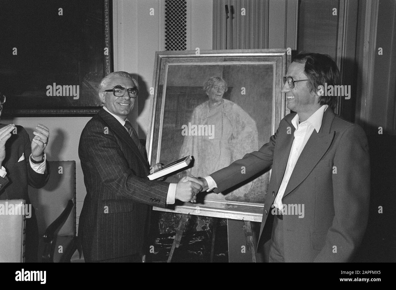 Mayor Polak receives the first copy of the memoirs of the late Mrs ...