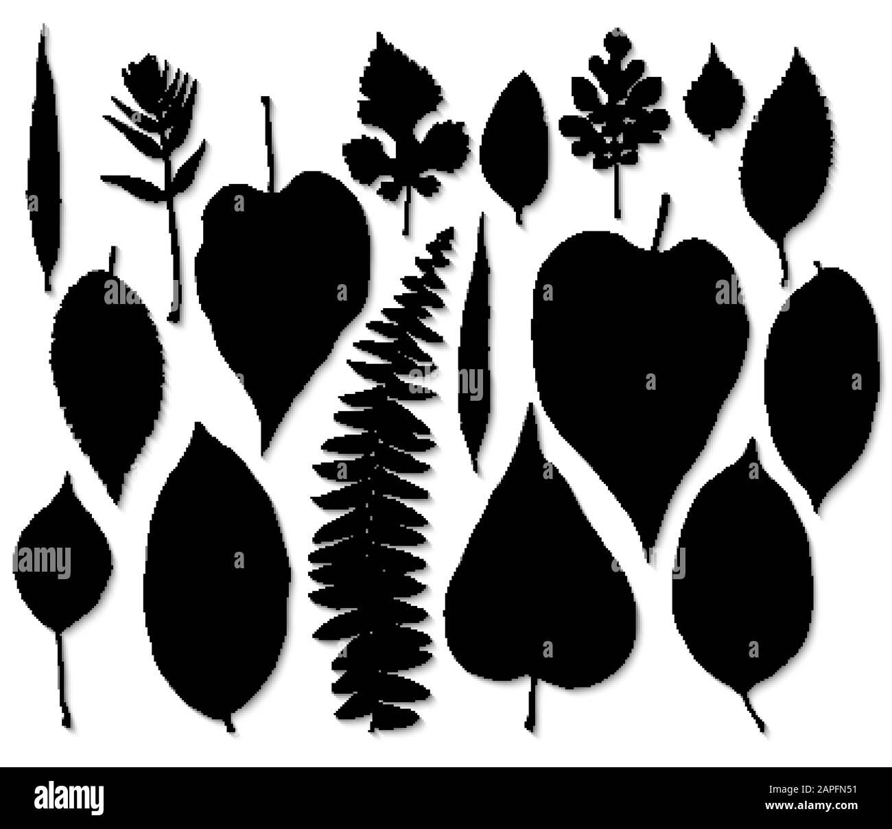 Black plant vector Stock Vector Images - Alamy