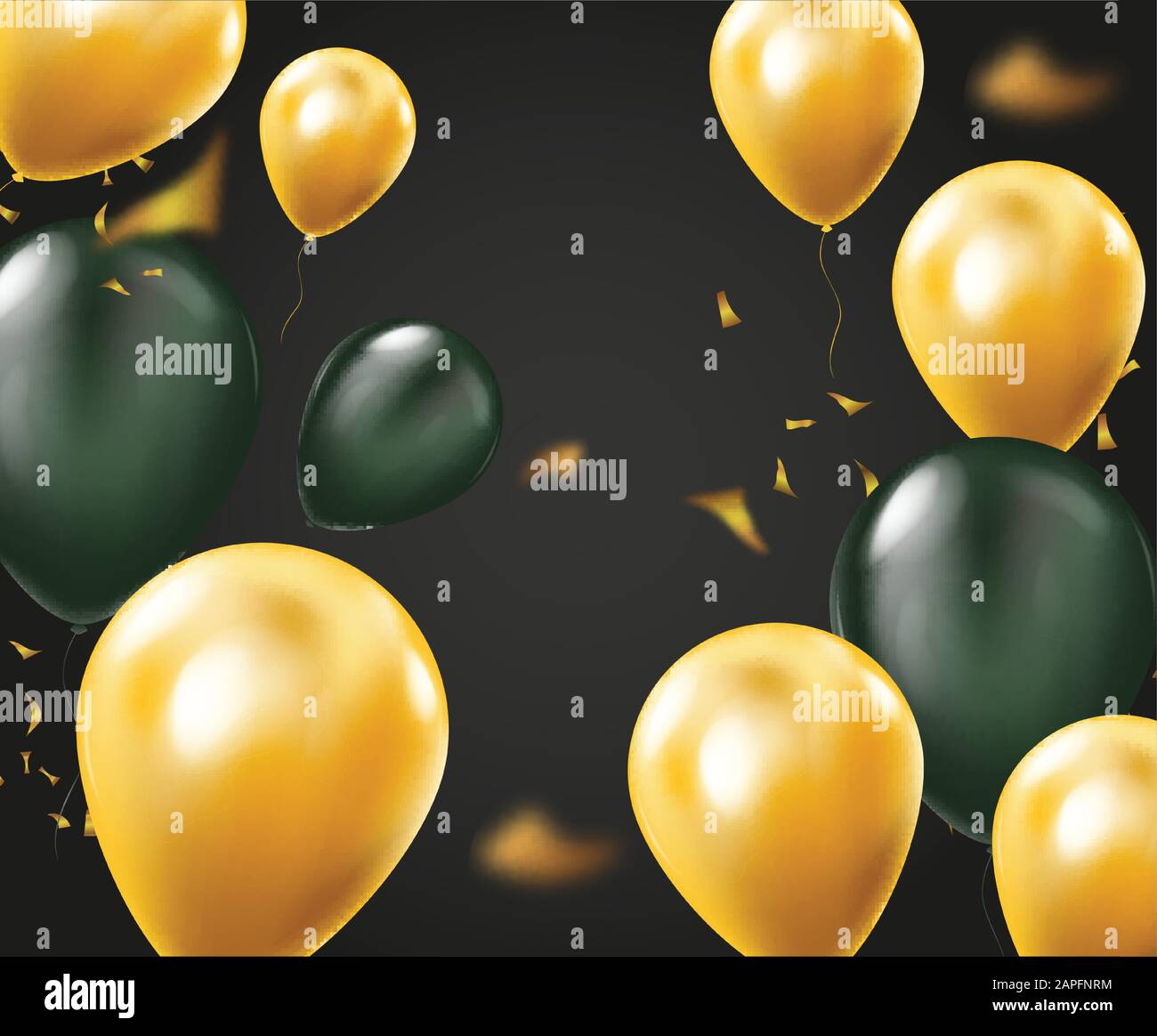 Colorful Balloons Flying for Party and Celebrations Vector Background ...