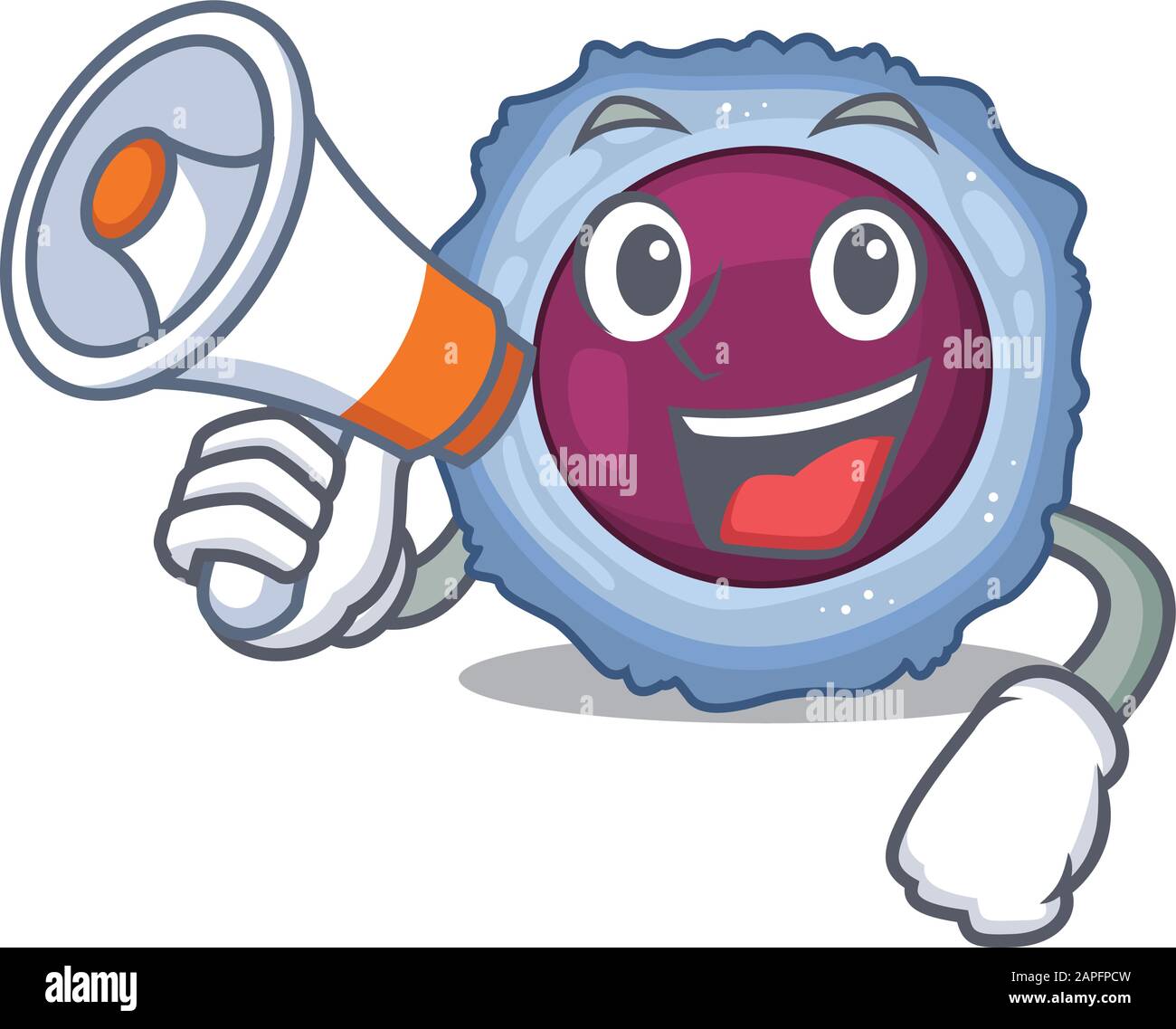 An icon of lymphocyte cell having a megaphone Stock Vector Image & Art ...