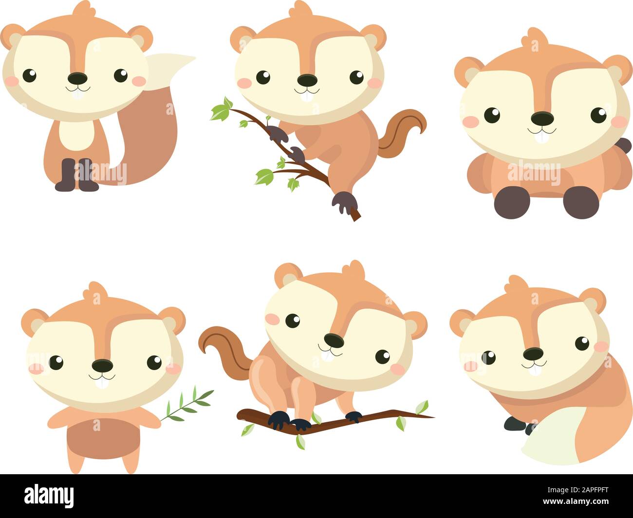 Squirrel red fur in Stock Vector Images - Alamy
