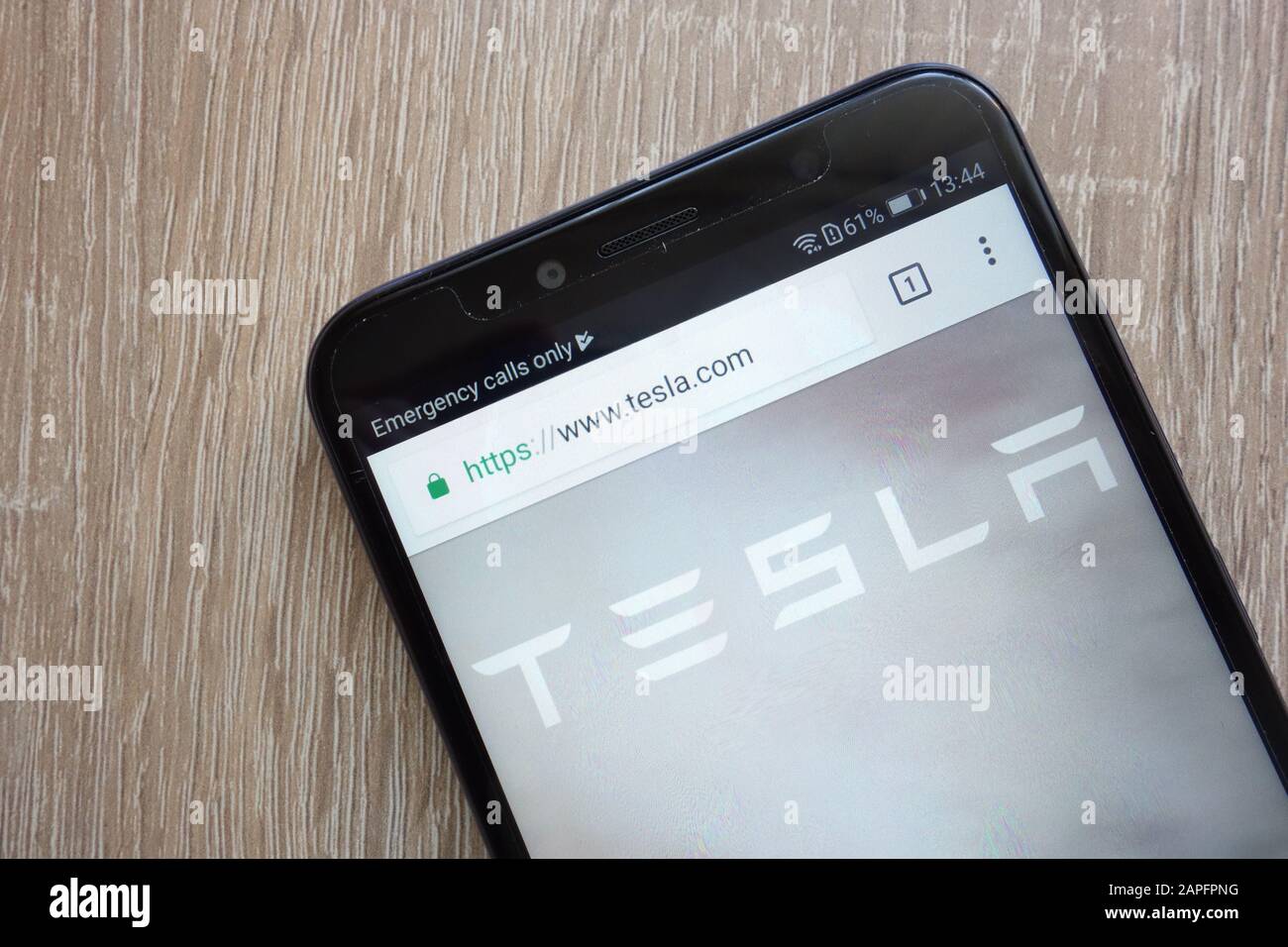 Tesla sign displayed on hi-res stock photography and images - Alamy