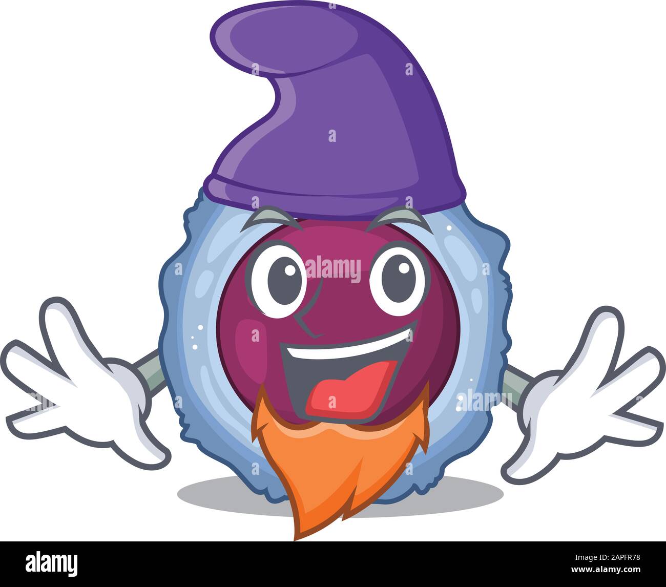 Funny lymphocyte cell cartoon mascot performed as an Elf Stock Vector ...
