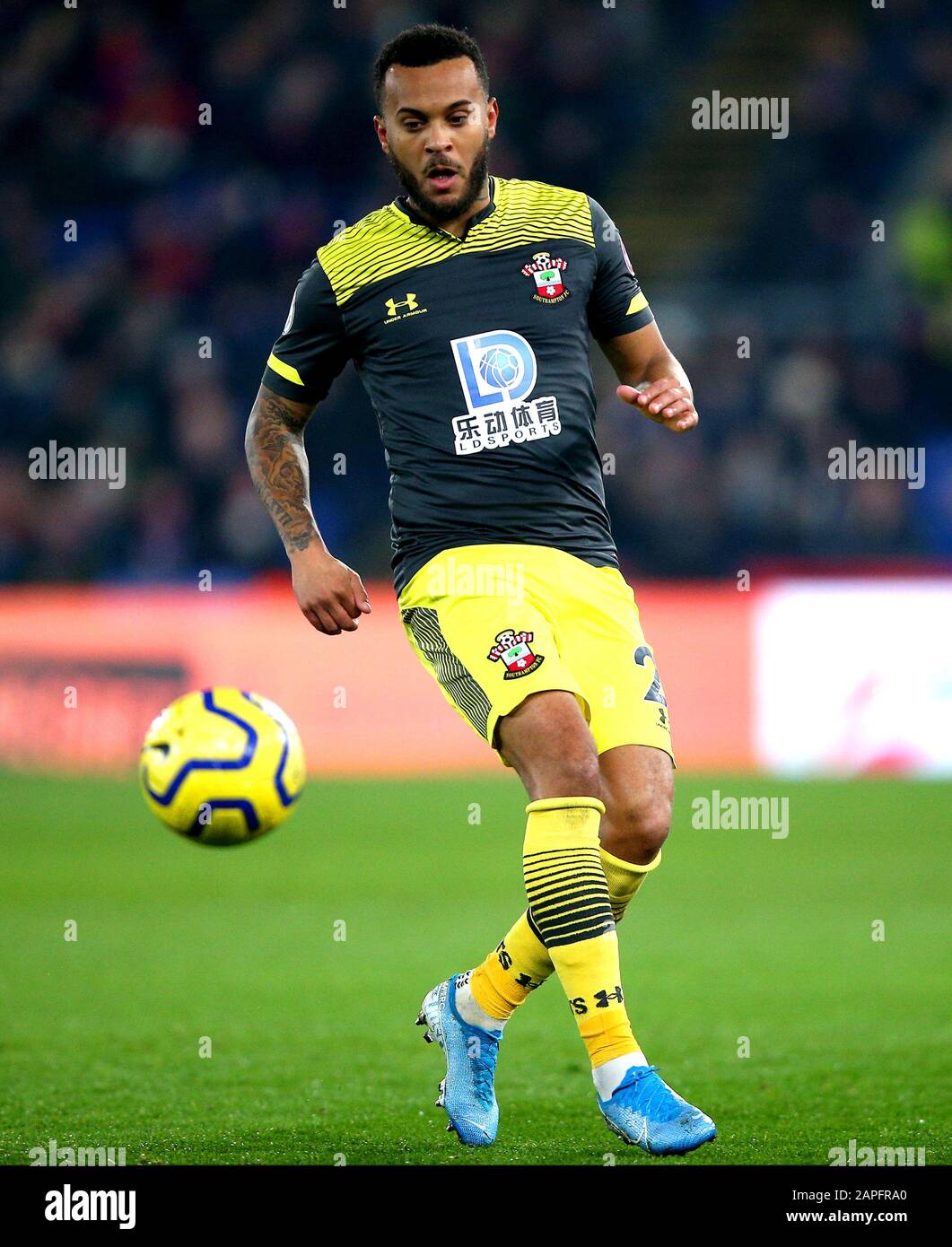 Southampton's Ryan Bertrand in action during the Premier League match ...