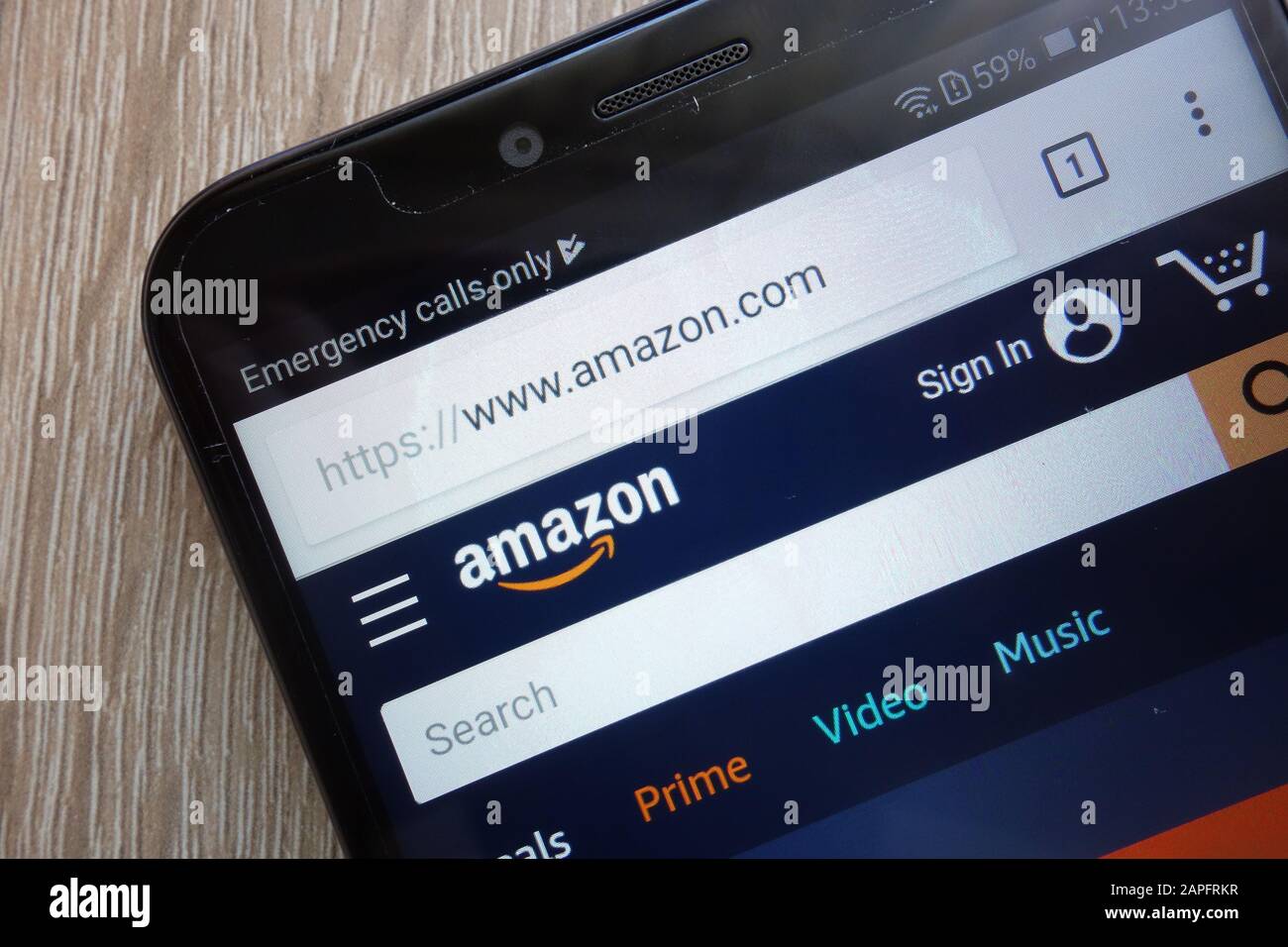 Amazon music website hi-res stock photography and images - Alamy