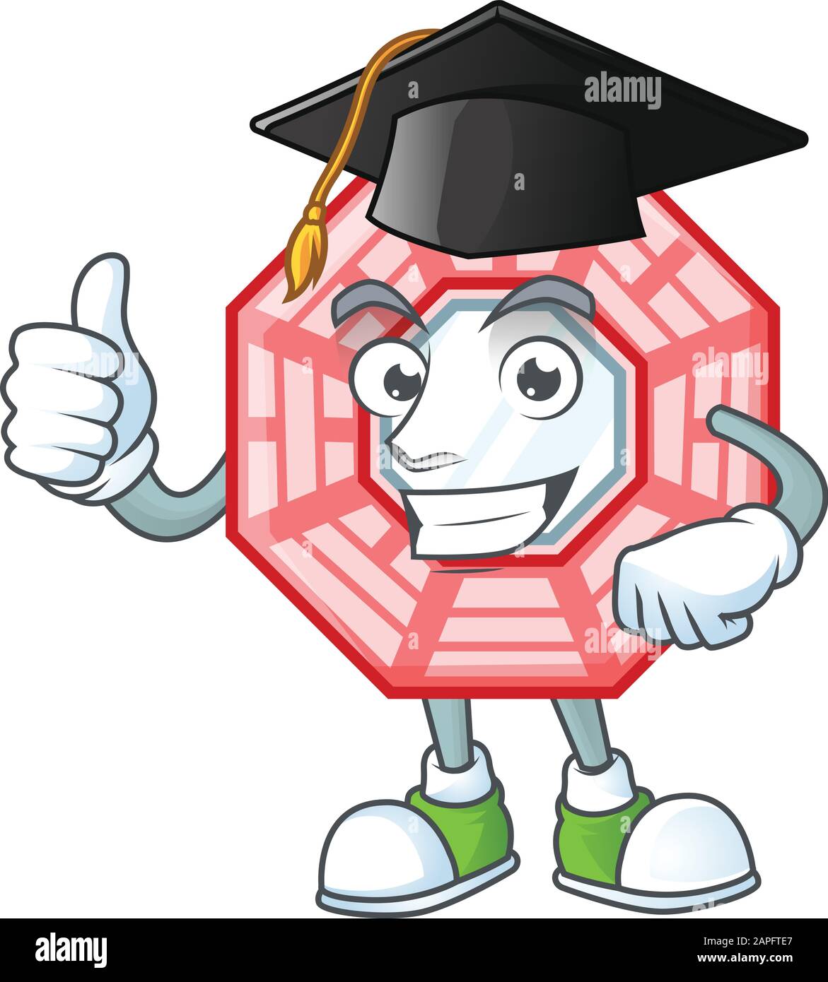 happy and proud of chinese square feng sui wearing a black Graduation ...