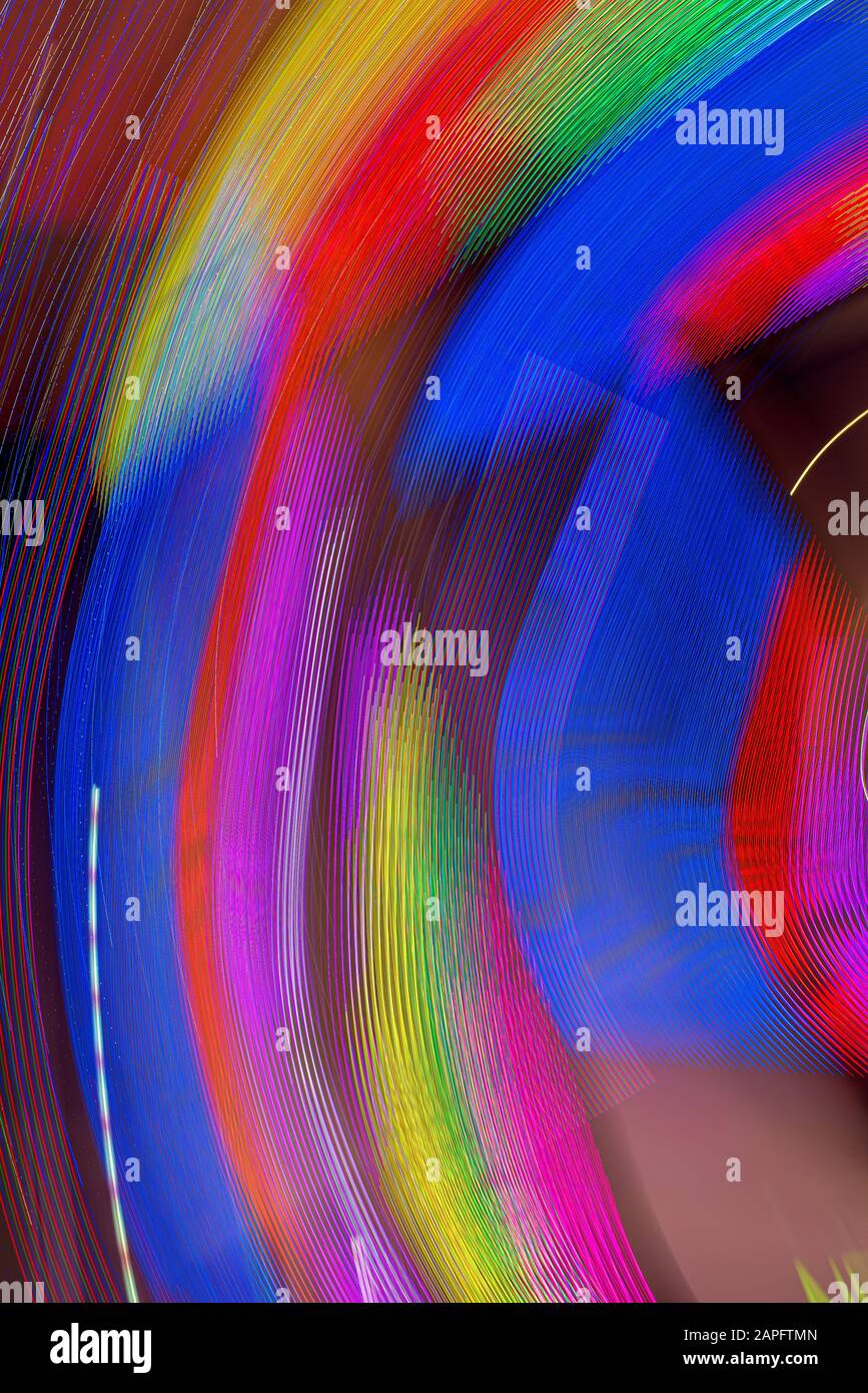 Abstract background created using a long exposure time and multicolored ...