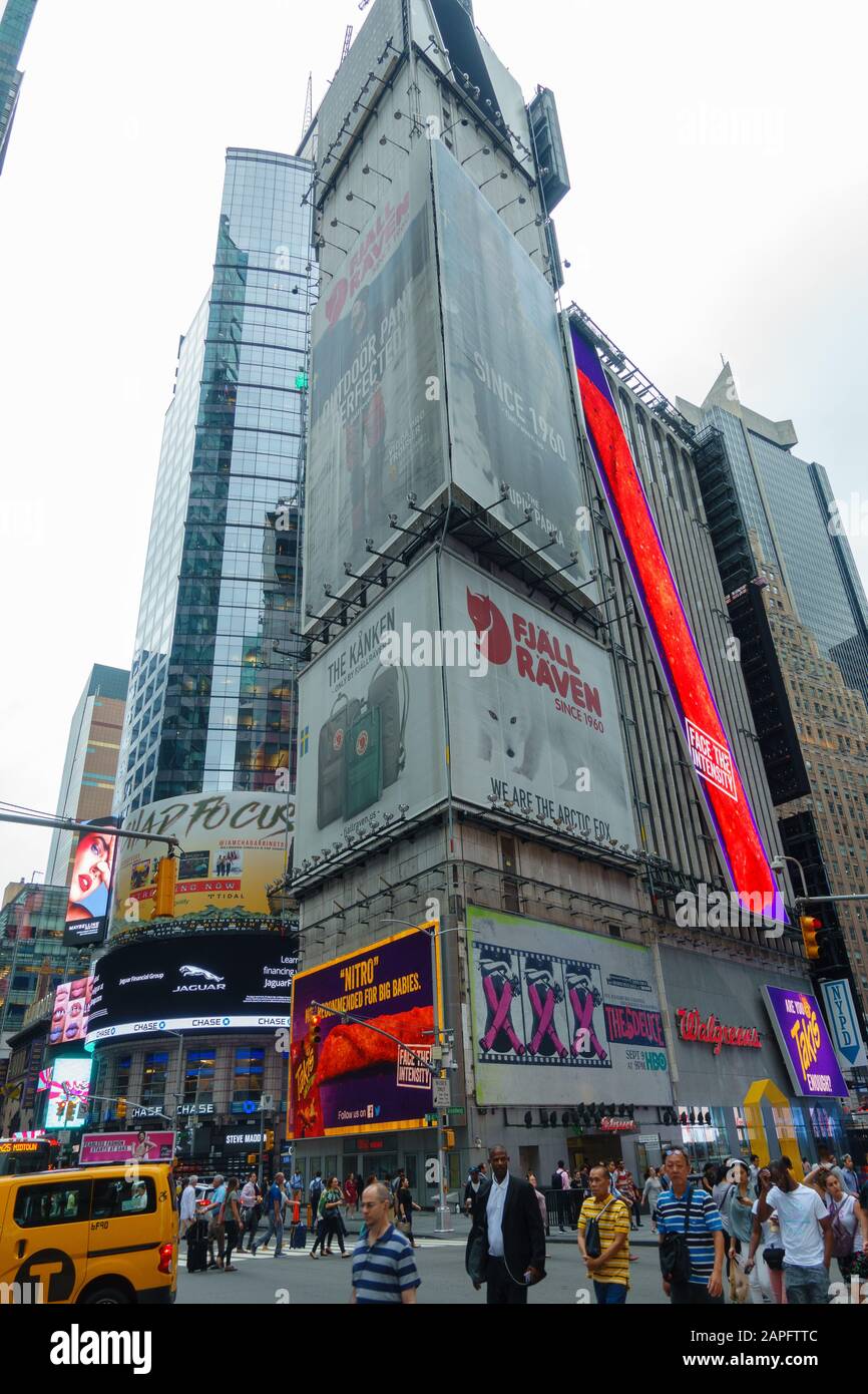 Time Square dusk time cityscape Stock Photo - Alamy