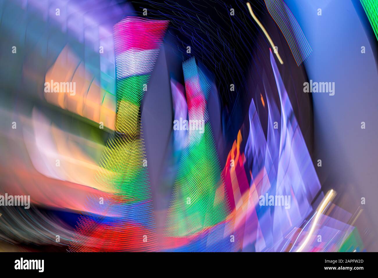 Abstract background created using a long exposure time and multicolored ...