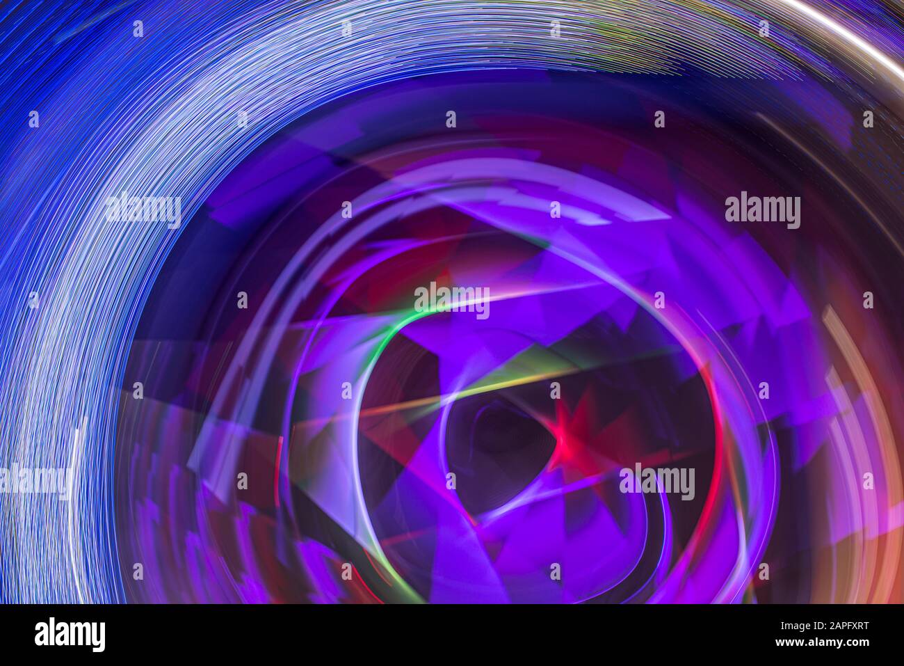 Abstract background created using a long exposure time and multicolored ...