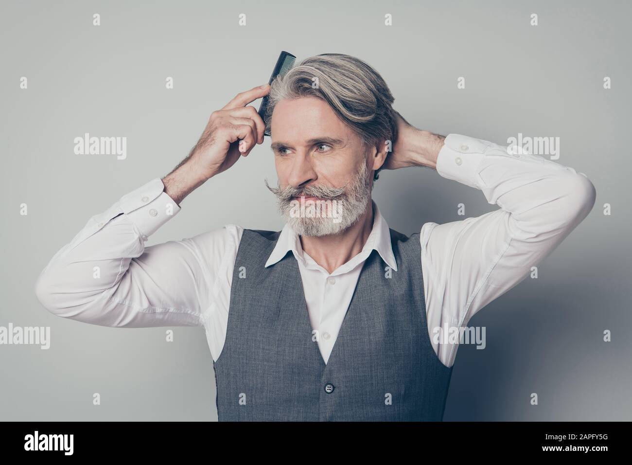 Need mustache bearded man hi-res stock photography and images - Alamy
