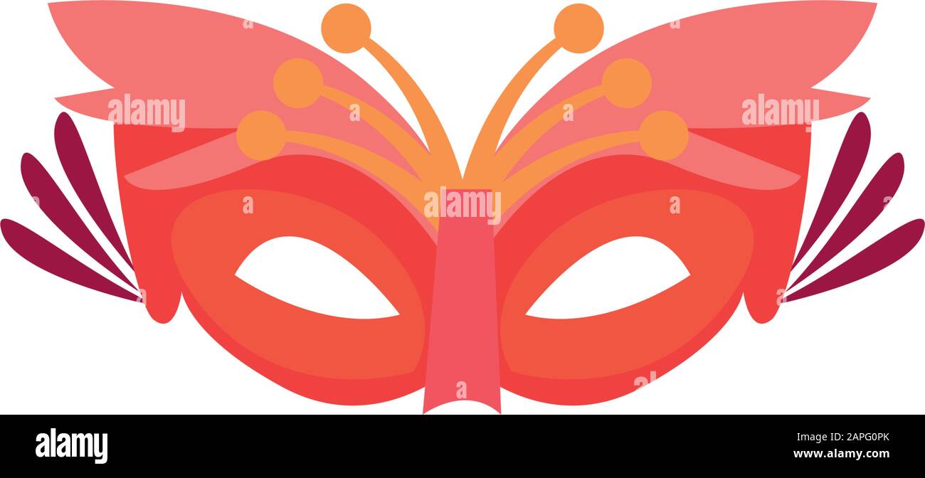 Red mask design, Party celebration event happy birthday holiday ...