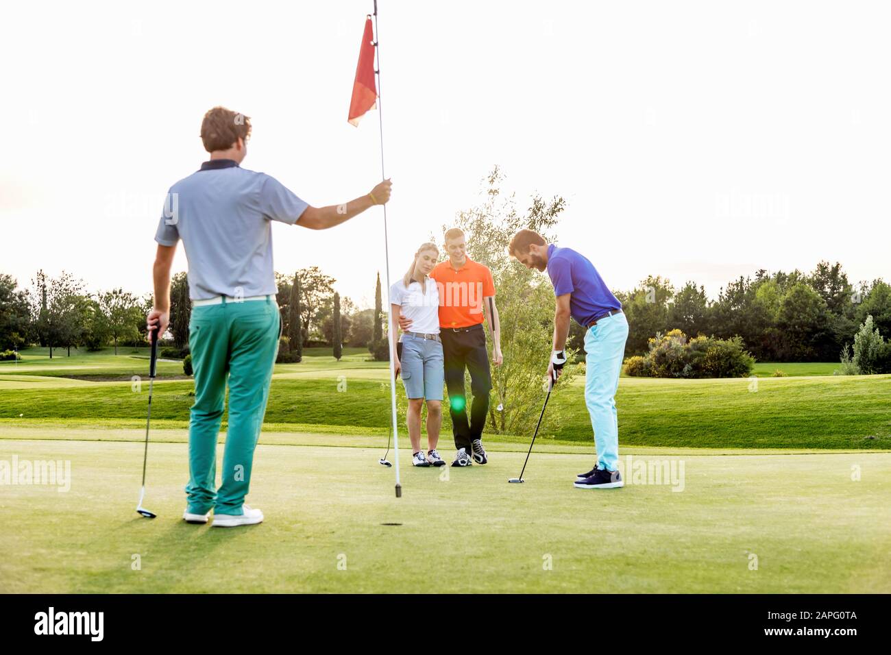 Four friends wearing sports hi-res stock photography and images - Alamy