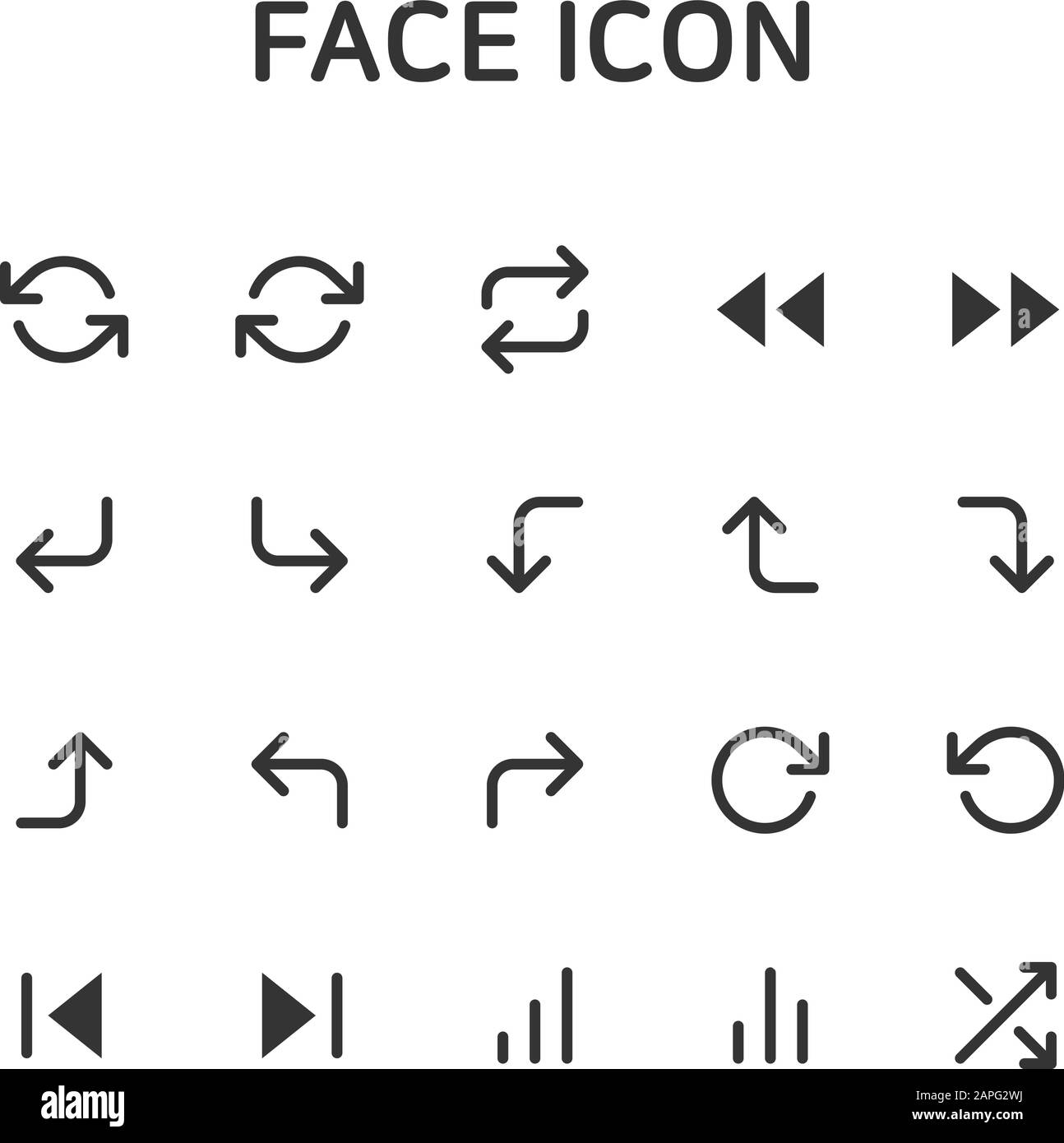 Simple Set of Line Icons illustration 032 Stock Vector Image & Art - Alamy