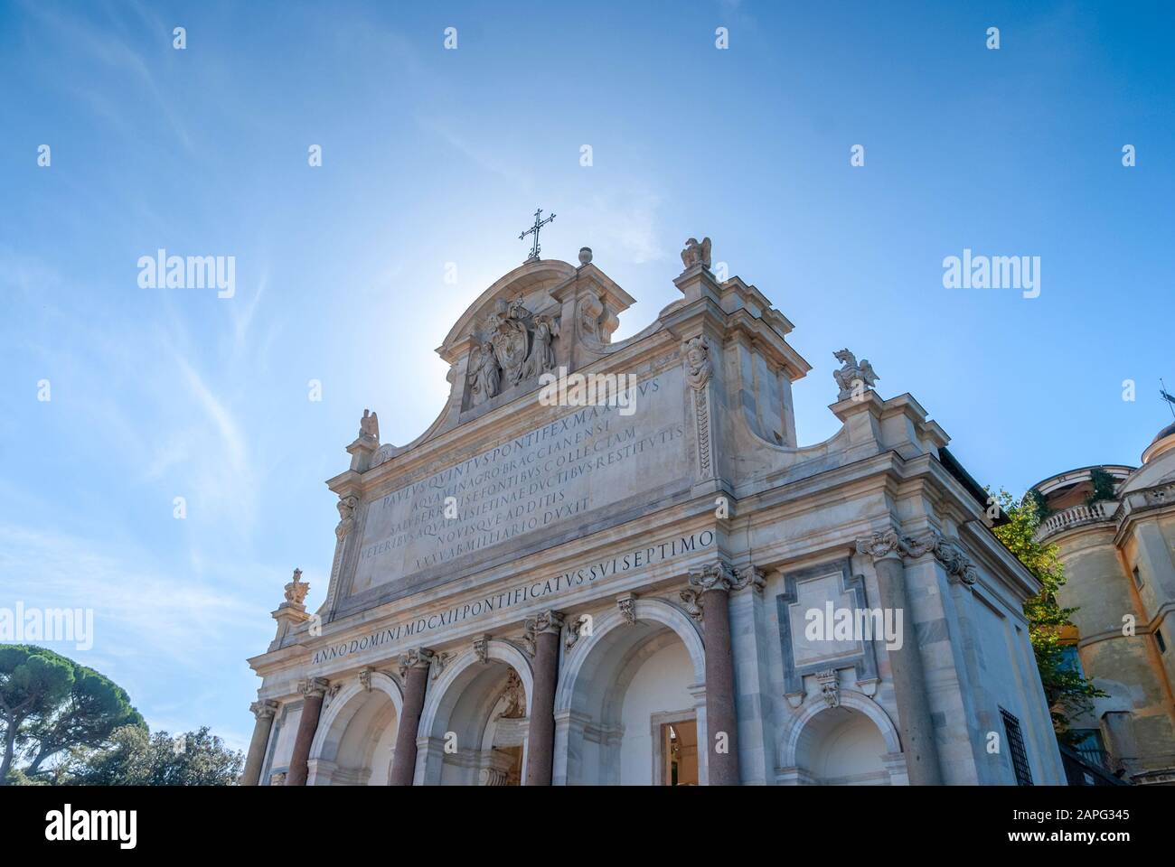 The Fontana dell'Acqua Paola is a monumental fountain located on the ...