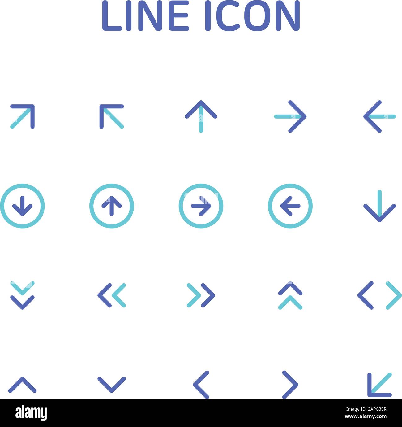 Simple Set of Line Icons illustration 021 Stock Vector Image & Art - Alamy