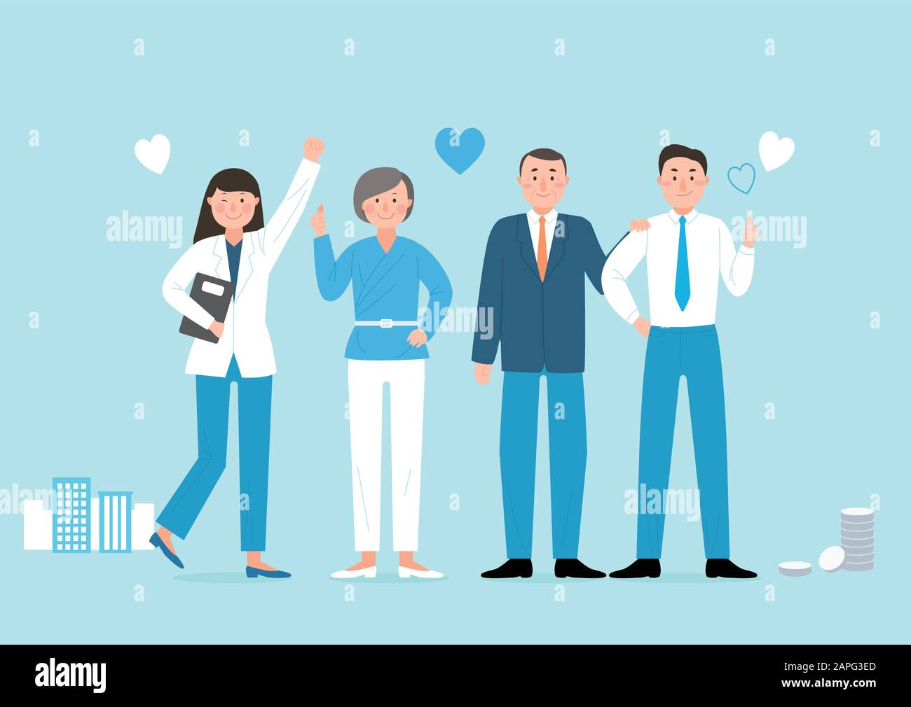 Social welfare building Stock Vector Images - Alamy
