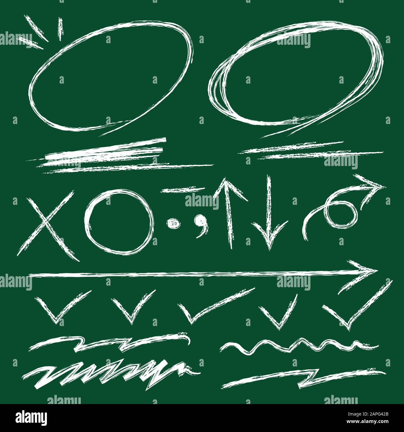 Hand drawn markers set illustration 018 Stock Vector Image & Art - Alamy