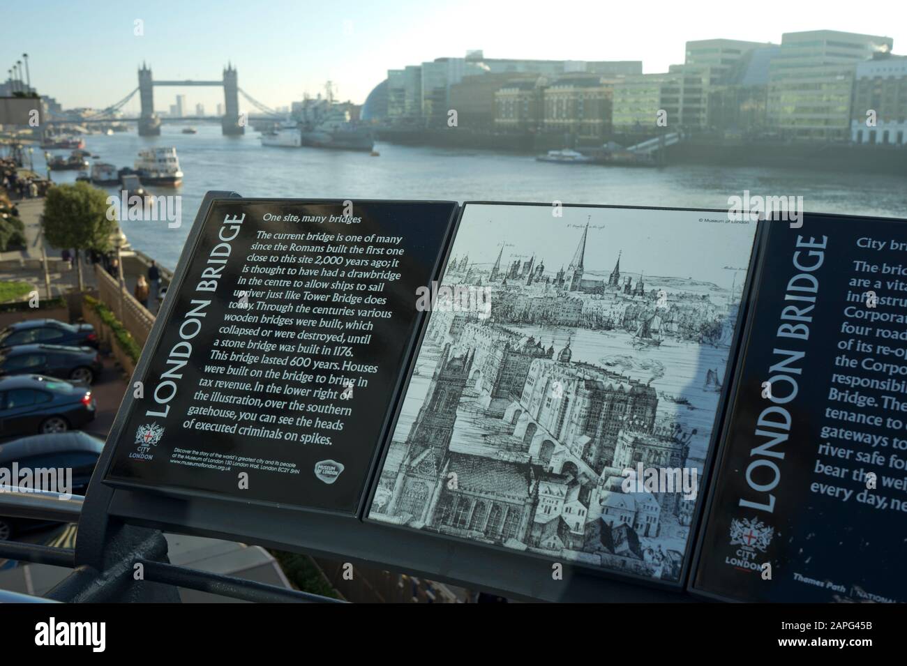 People walking along the new stairs by London Bridge with access to ...