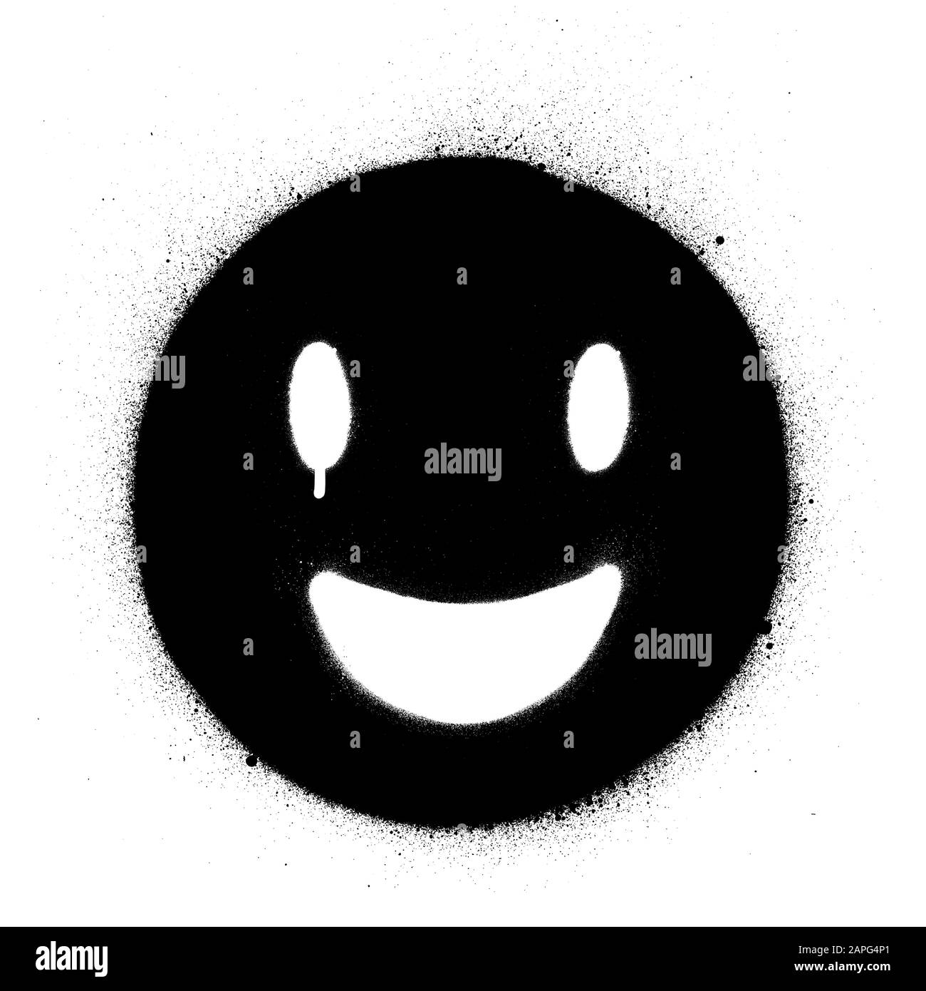 Emoticon smiling Black and White Stock Photos & Images - Alamy