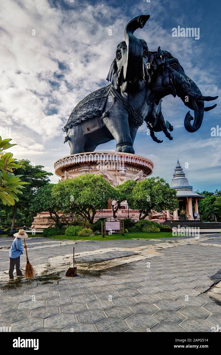 Erawan Museum is well known for its giant three-headed elephant art ...