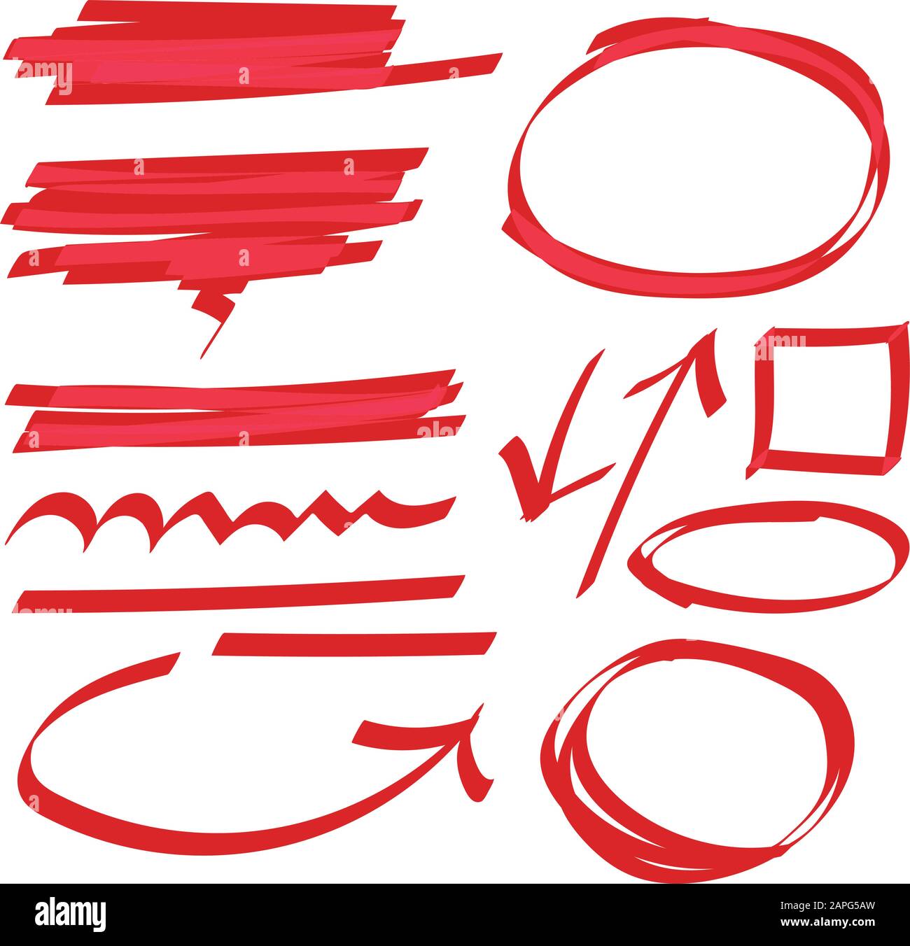 Markers set Stock Vector Images - Alamy