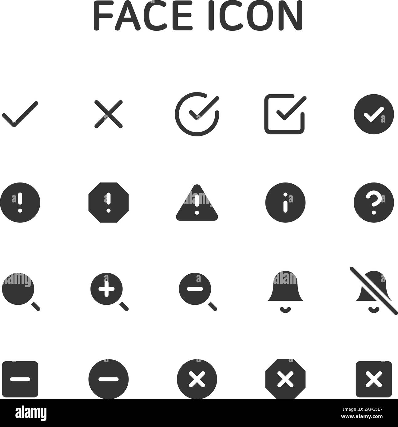 Simple Set of Line Icons illustration 029 Stock Vector Image & Art - Alamy