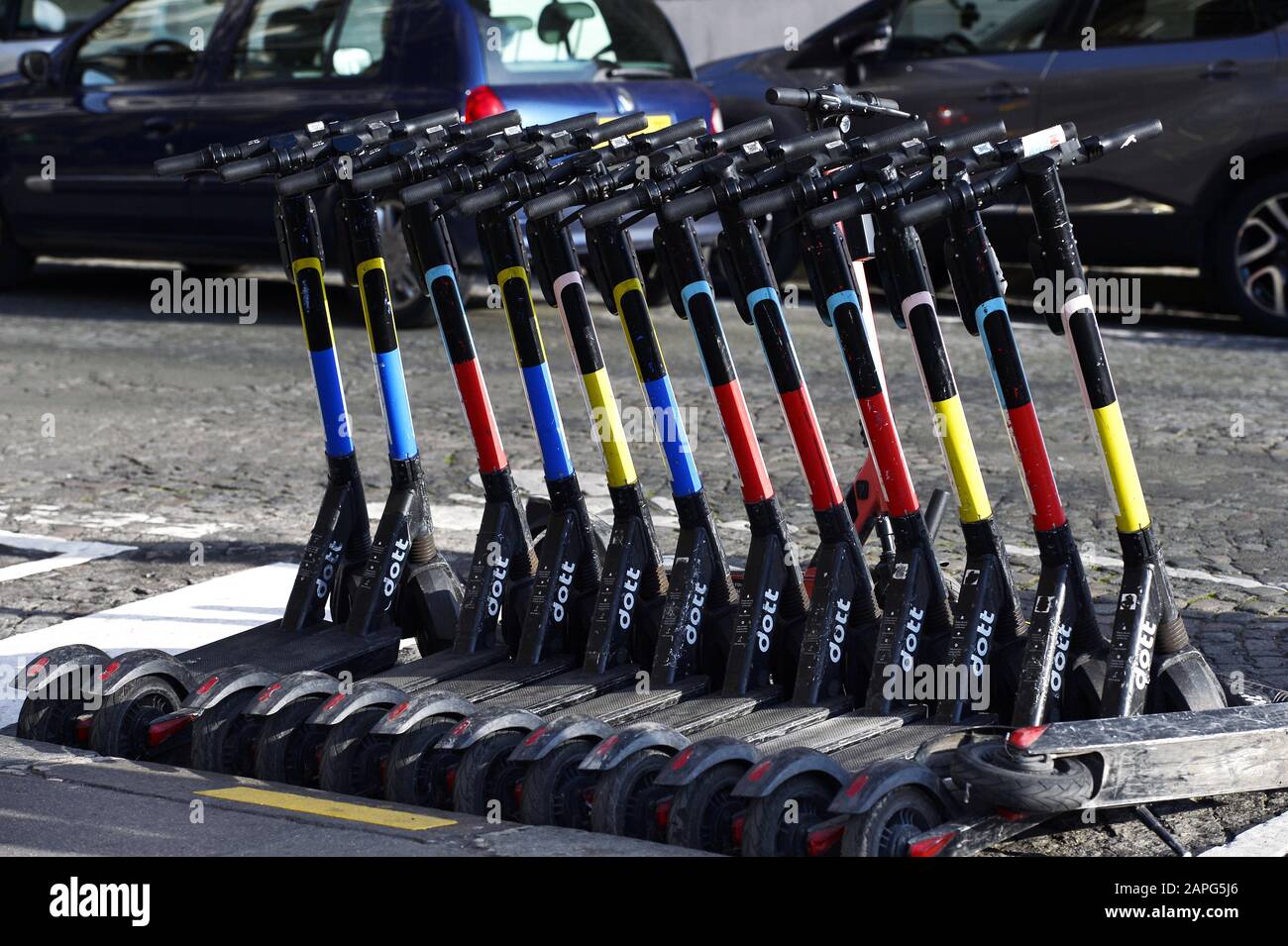 Dott electric scooters hi-res stock photography and images - Alamy