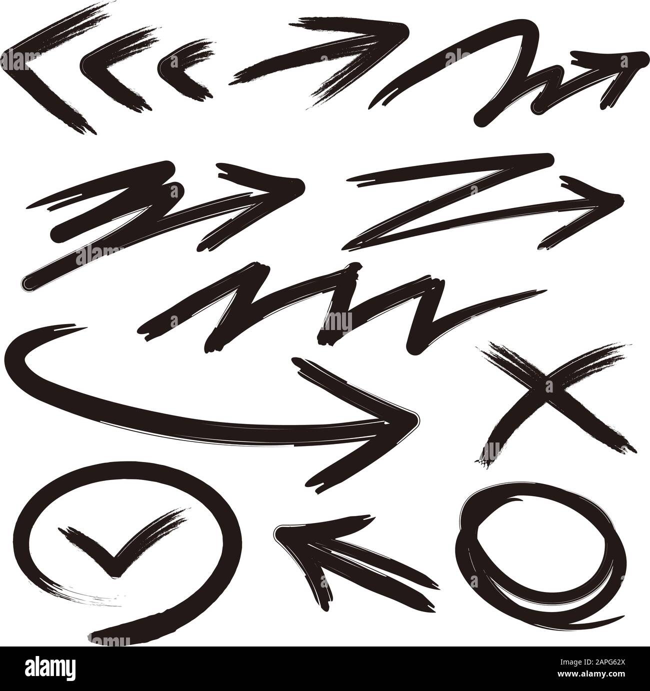 Hand drawn circle crayon Stock Vector Images - Alamy