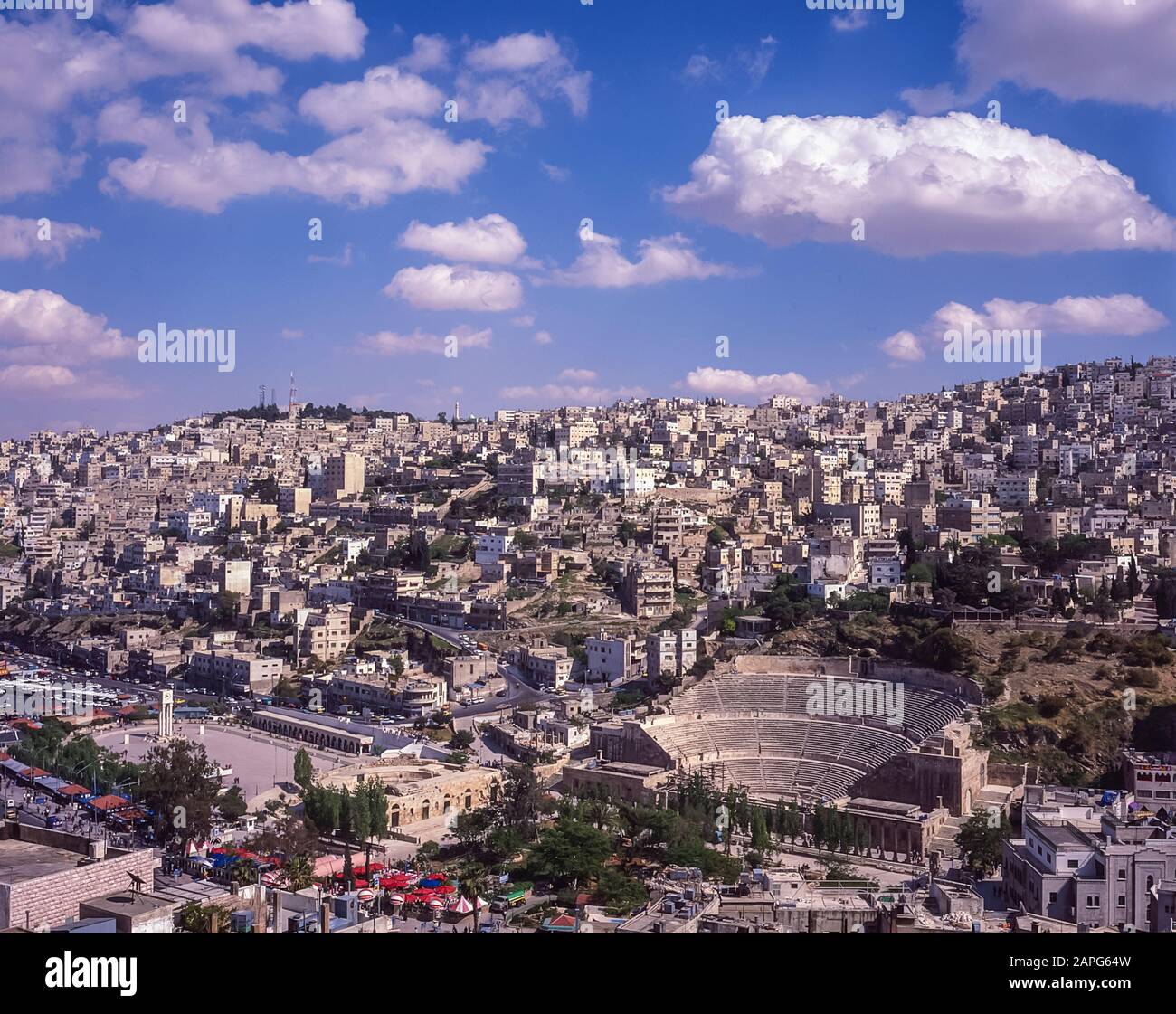 Roman citadel on citadel hill in amman hi-res stock photography and ...