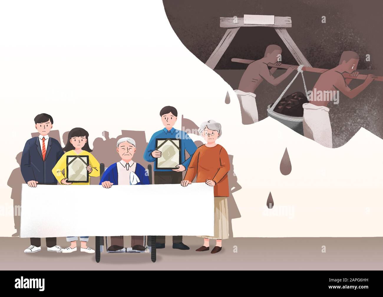 Boycott, group of people are demonstrating protest with placards and ...