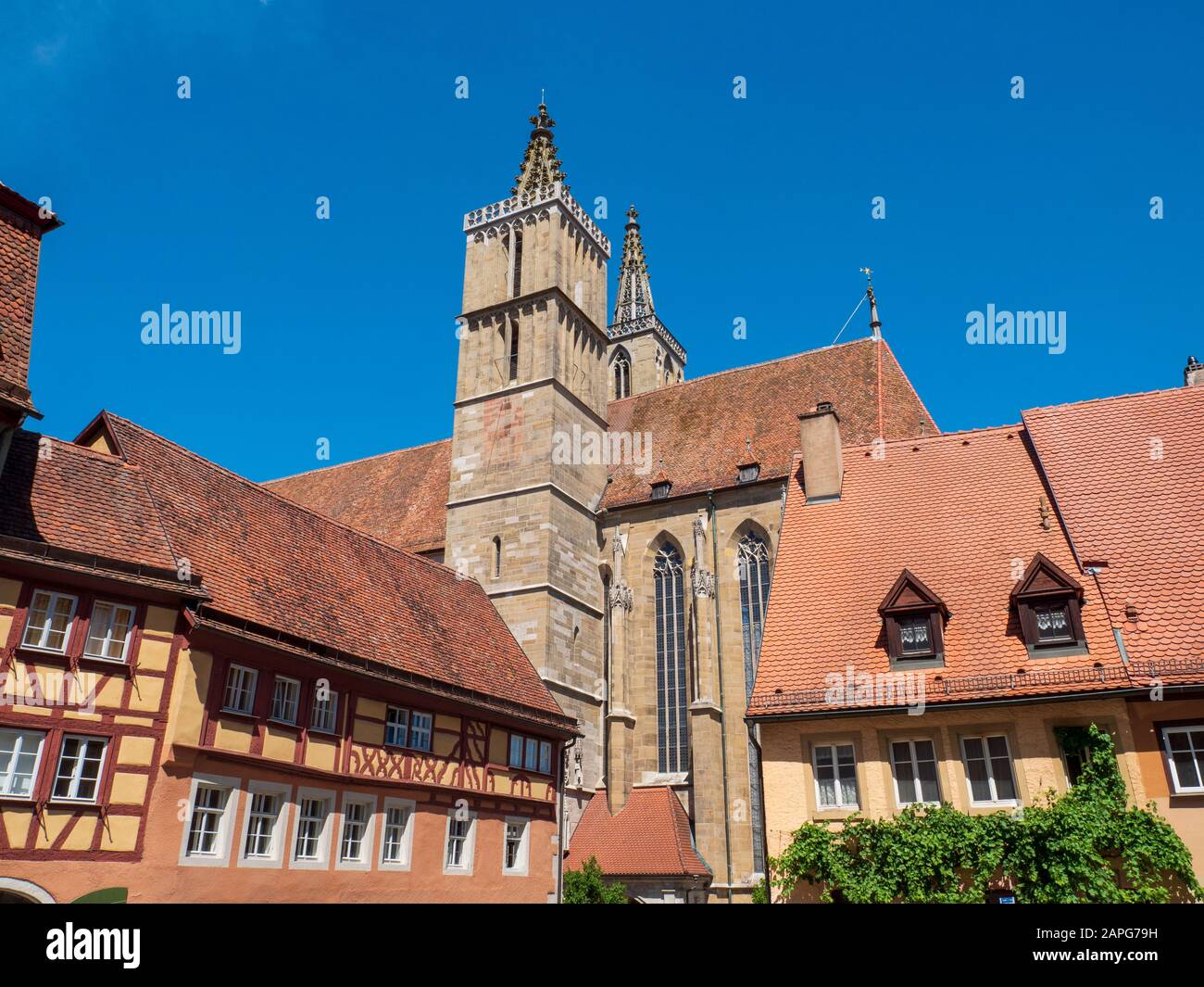 St. Jakobskirche, Altstadt, Rothenburg ob der Tauber, Mittelfranken ...