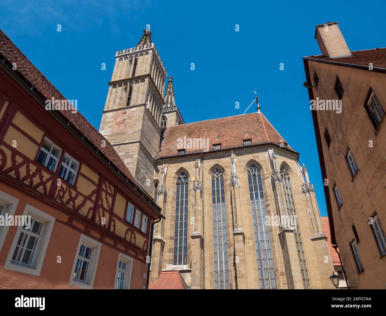 St. Jakobskirche, Altstadt, Rothenburg ob der Tauber, Mittelfranken ...