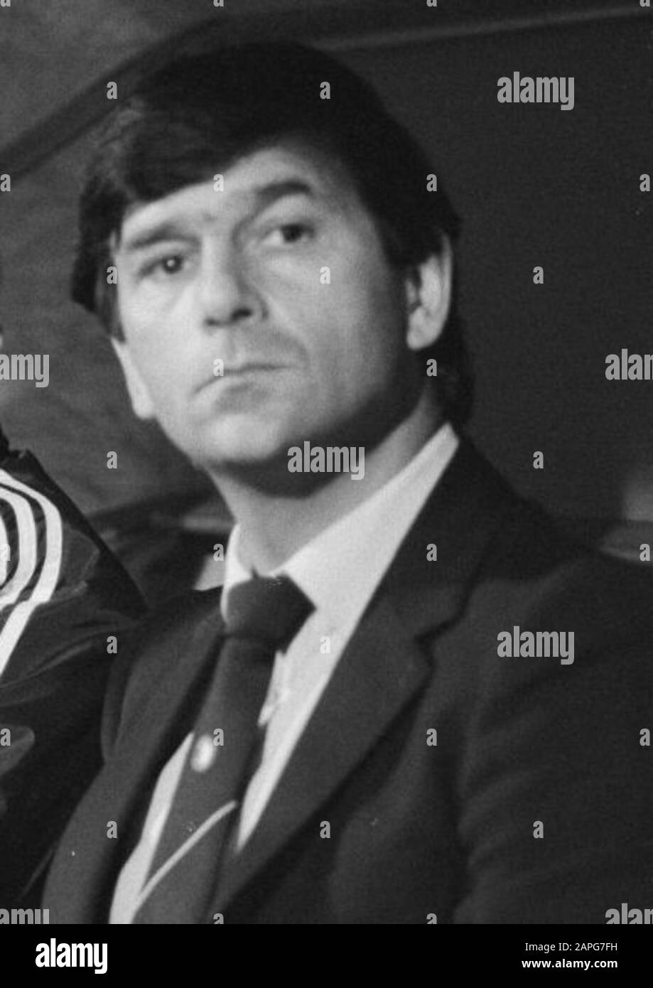 Feyenoord trainer Václav Ježek (left) and auxiliary trainer Clemens ...