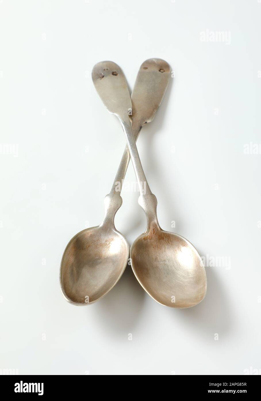 Old vintage metal spoons hi-res stock photography and images - Alamy