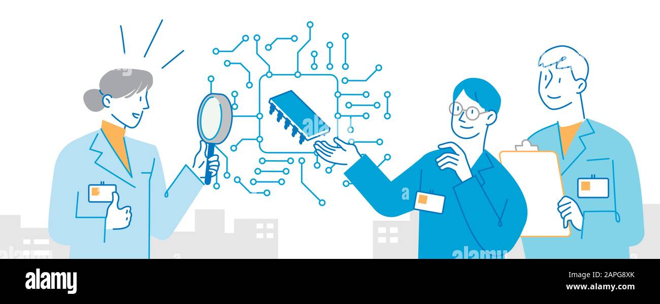Semiconductor engineering Stock Vector Images - Alamy