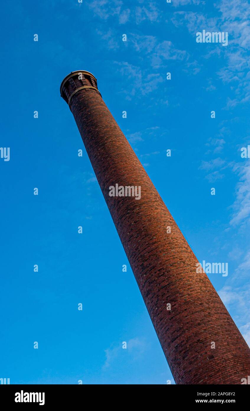 Tall brick industrial chimney hi-res stock photography and images - Alamy