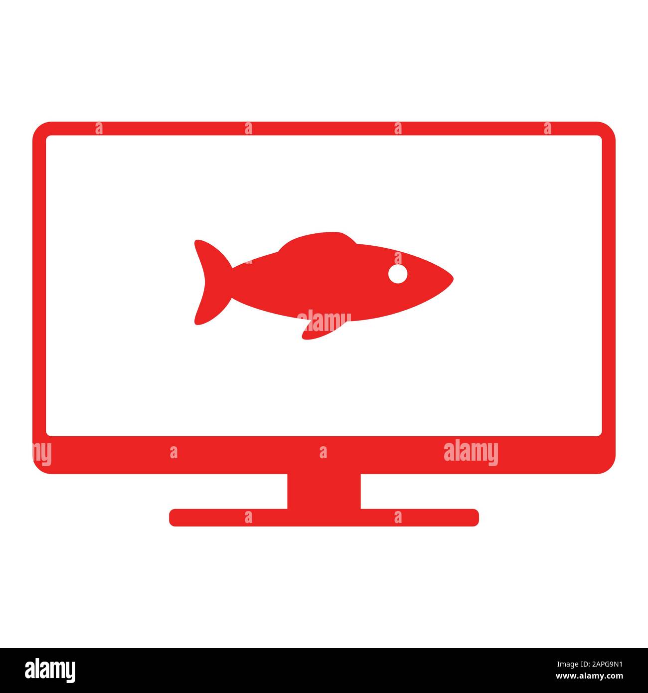 Fish and screen Stock Photo - Alamy