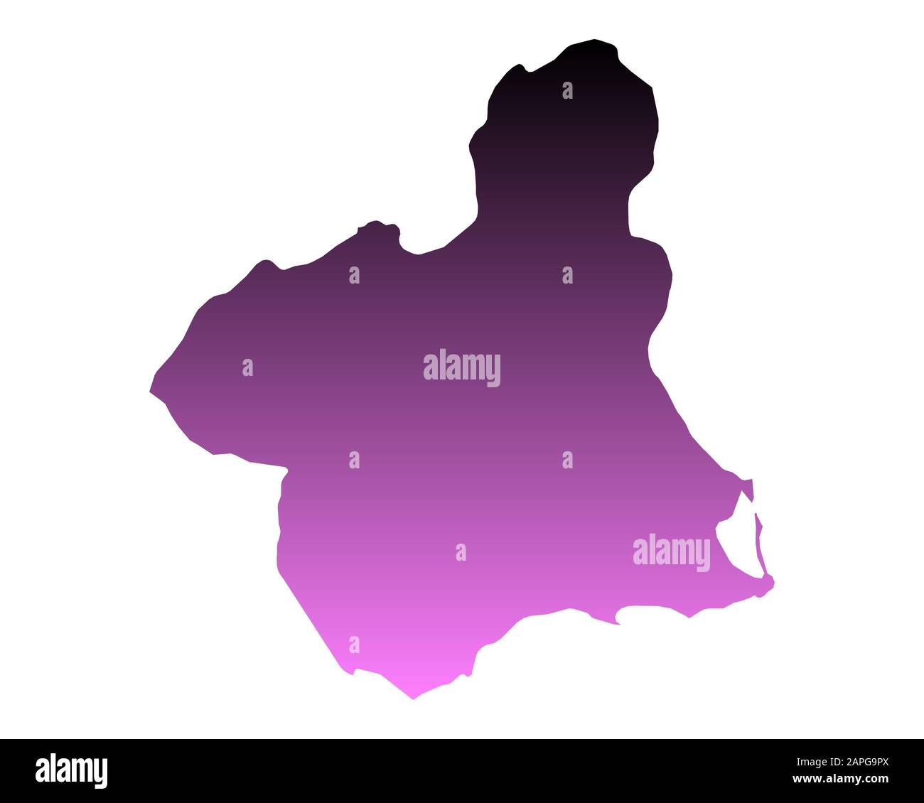 Map of Murcia Stock Photo - Alamy