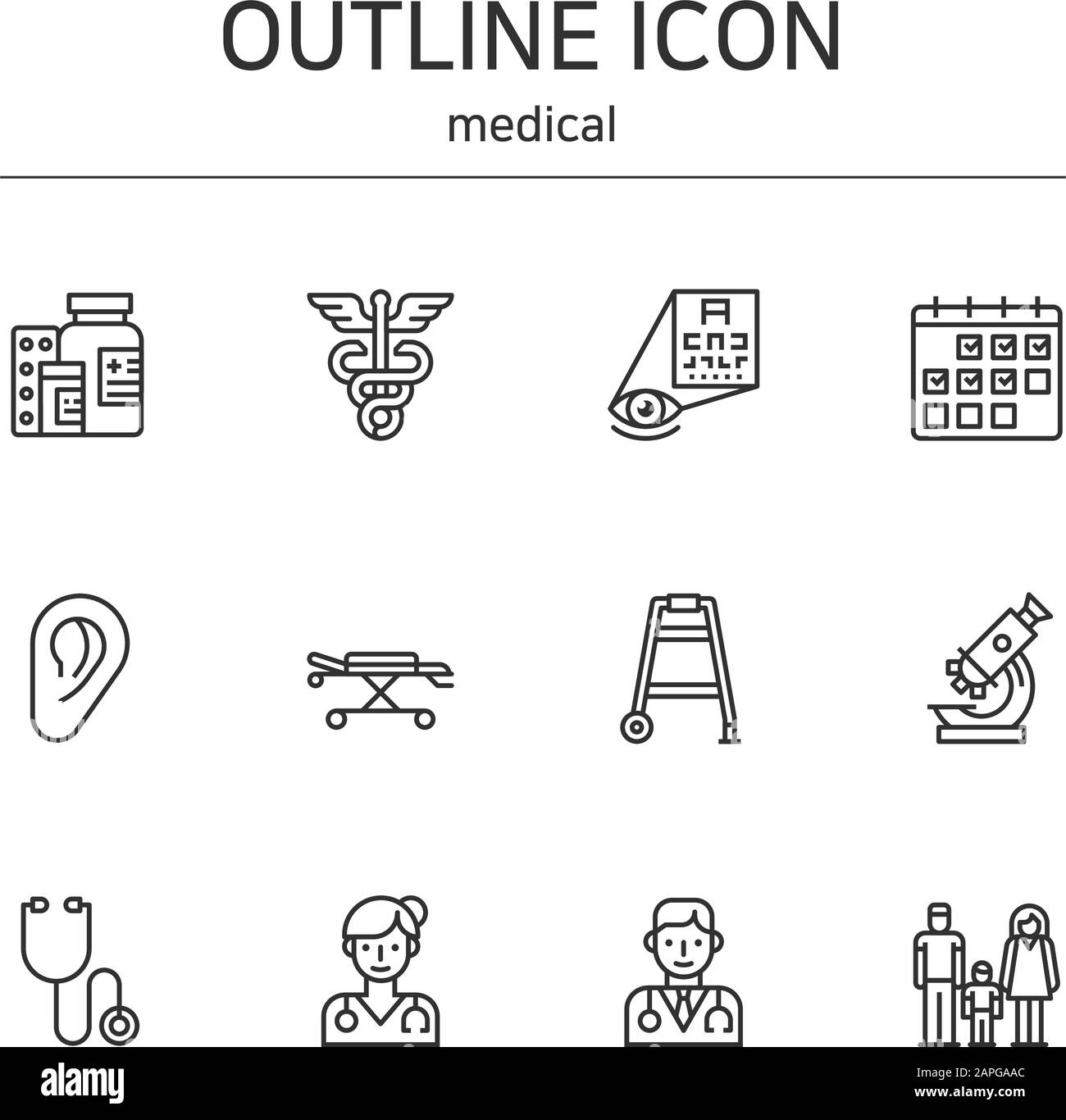 Doctor schedule icon hi-res stock photography and images - Alamy