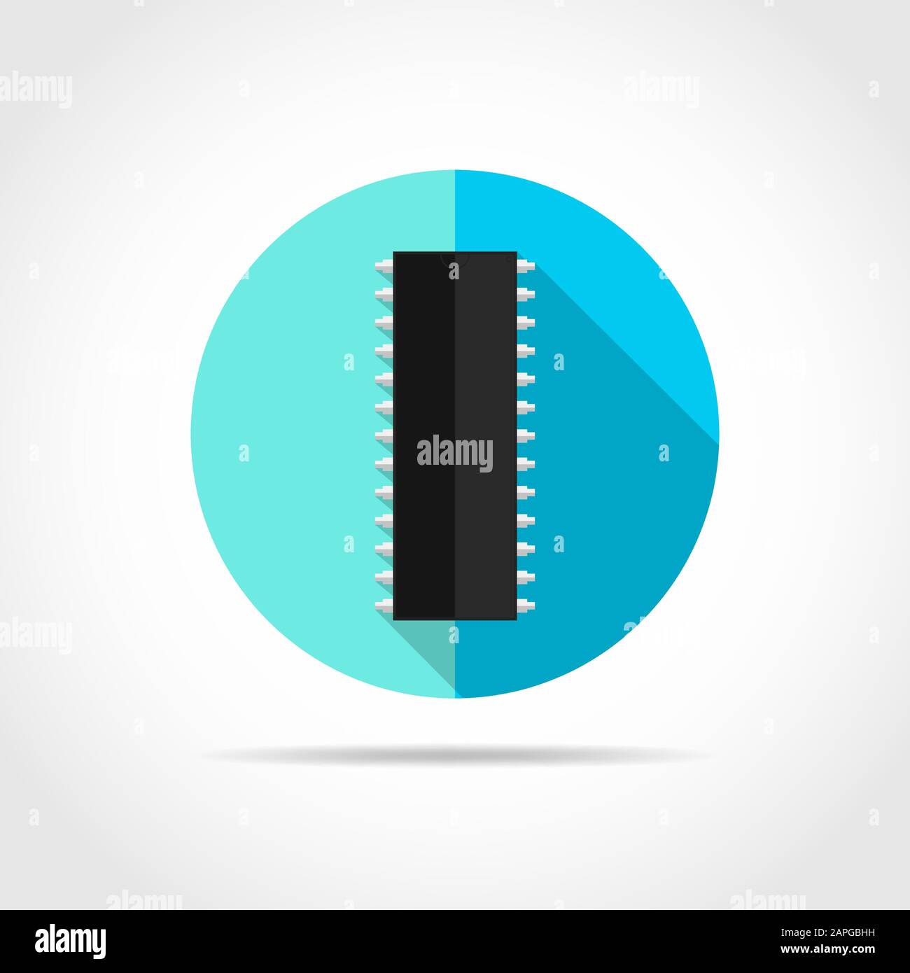 Microchip black Stock Vector Images - Alamy