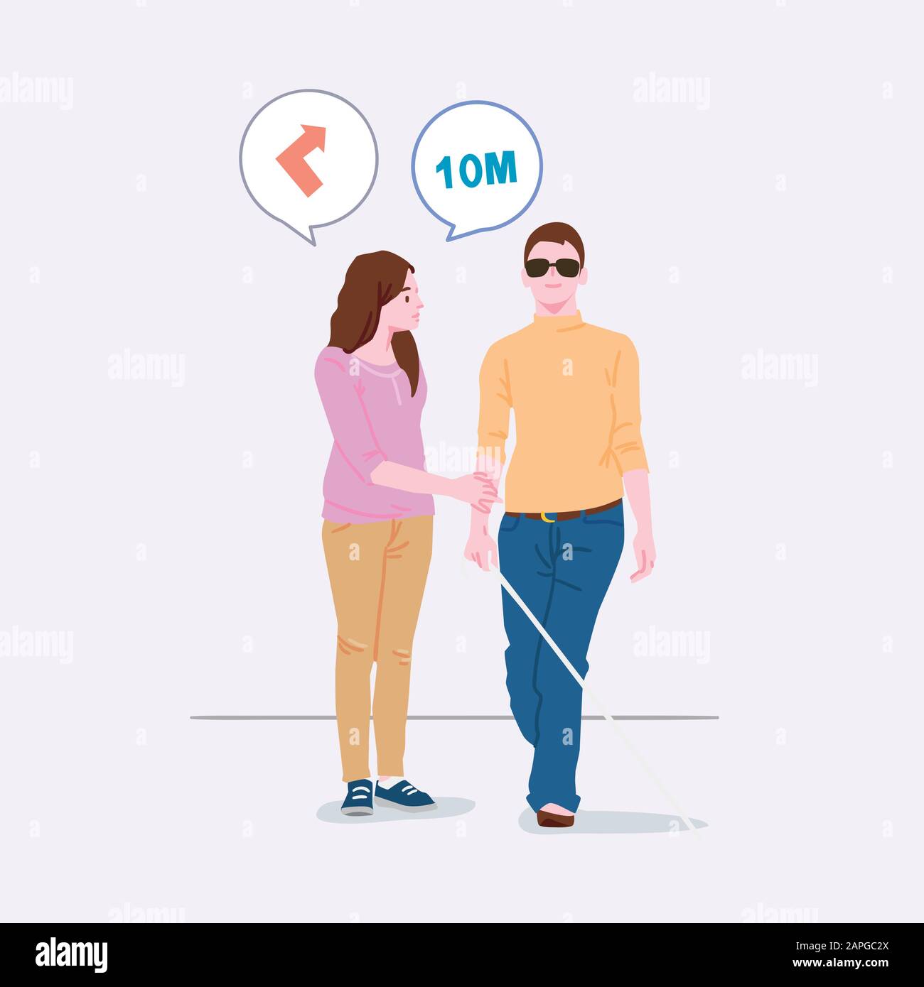 Walking etiquette Stock Vector Images - Alamy