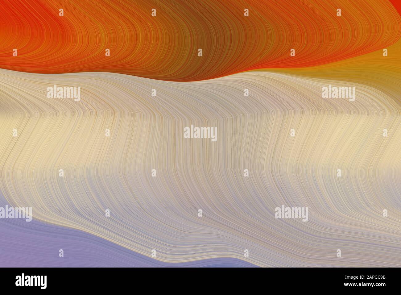 abstract artistic lines and waves canvas design with tan, dark gray and ...