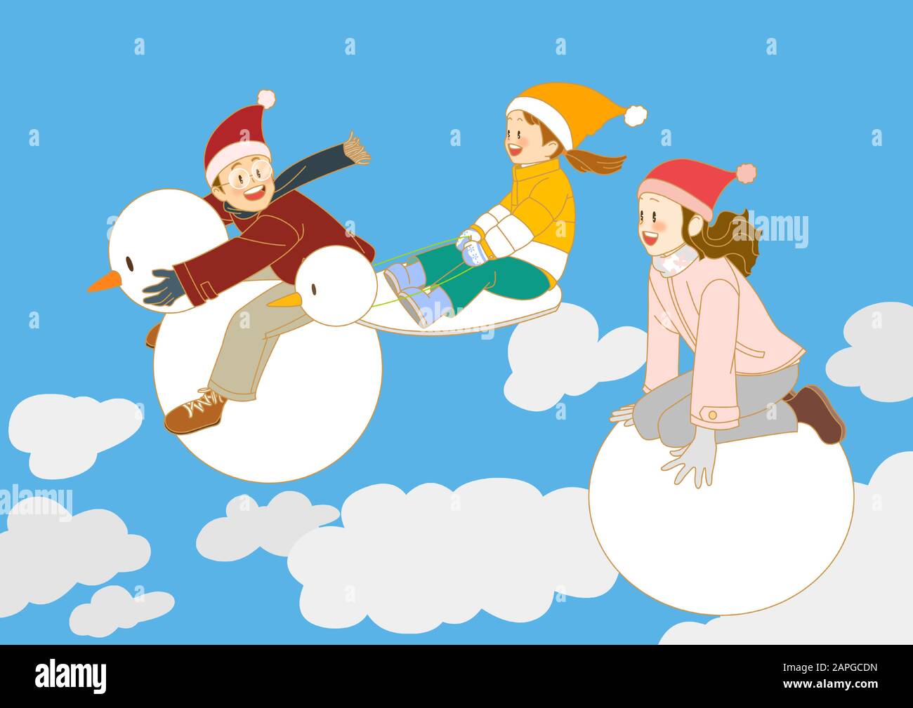 Mother daughter having fun Stock Vector Images - Alamy