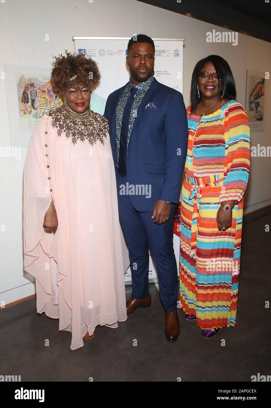 Westwood, Ca. 22nd Jan, 2020. Cora Pantin, Winston Duke, Sydney Duke ...