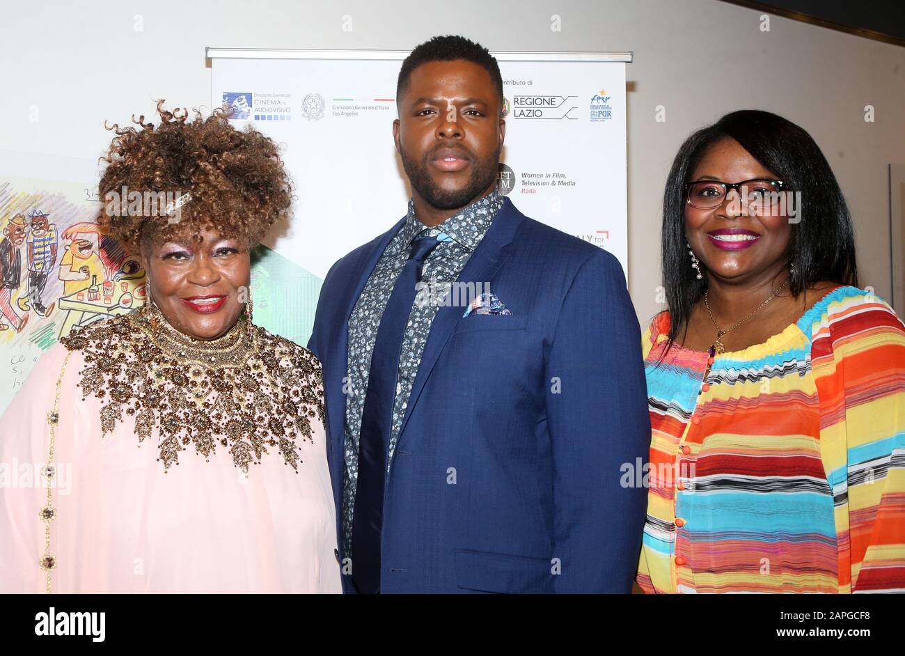 Westwood, Ca. 22nd Jan, 2020. Cora Pantin, Winston Duke, Sydney Duke ...