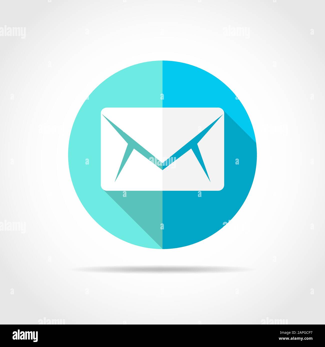Blue envelope icon Stock Vector Images - Alamy