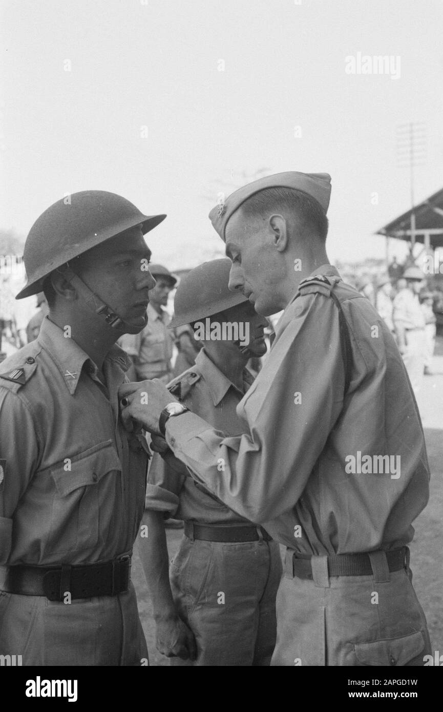 Award Sergeant J. Muller and Corporal M.J.B. Baggerman at Bandoeng ...